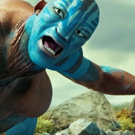 Dwayne Johnson as The Boulder from Avatar: The Last | Stable Diffusion ...