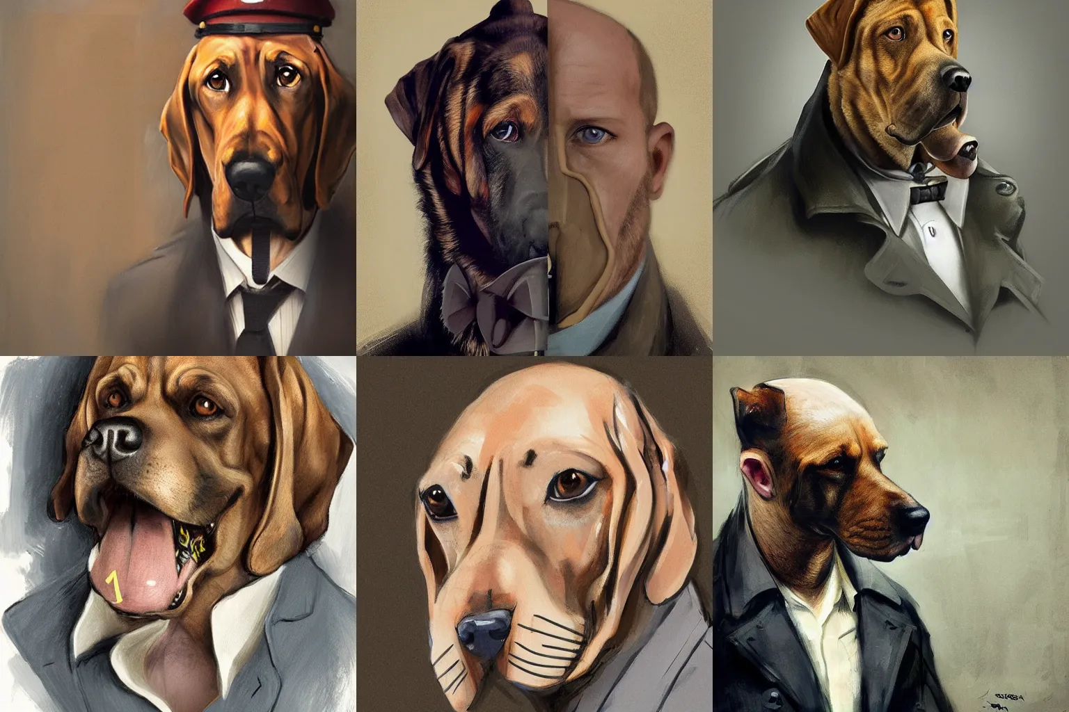 canine portrait Detective Sergeant Jason Statham | Stable Diffusion ...