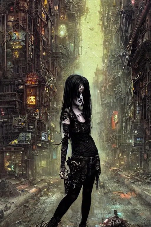 an angry goth girl looking annoyed, rolling her eyes | Stable Diffusion ...