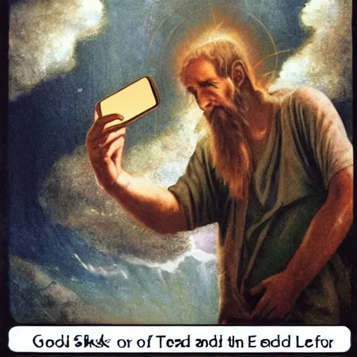 god takes a selfie from the end of the world, | Stable Diffusion | OpenArt