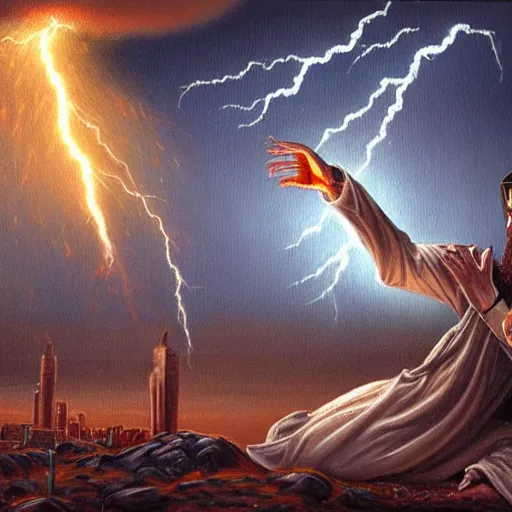 beautiful detailed religious oil painting of cyborg | Stable Diffusion ...