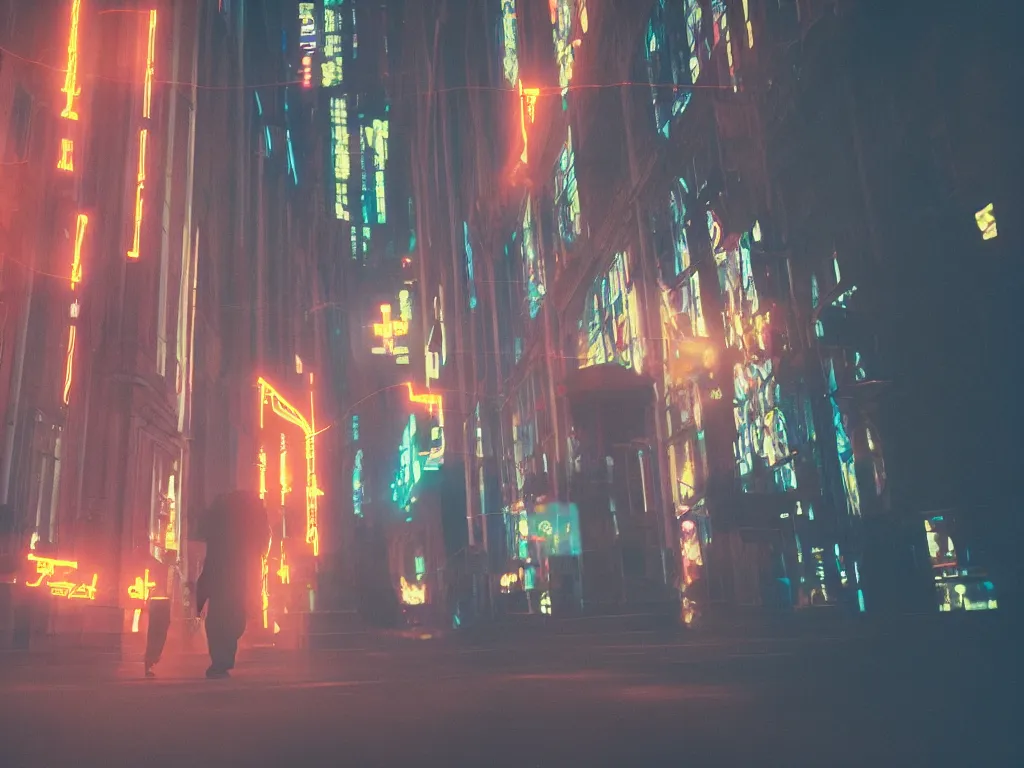 electric monks, robed, cathedral, special effects, | Stable Diffusion ...