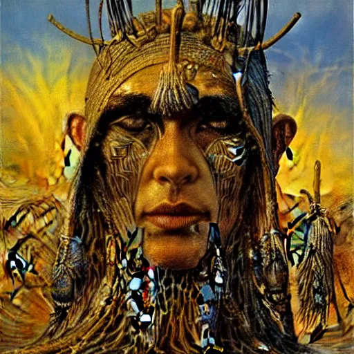 shaman of halberds, atmospheric lighting, painted, | Stable Diffusion ...