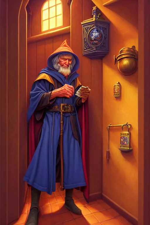 classic oil painting, a comfy wizard wearing a | Stable Diffusion | OpenArt