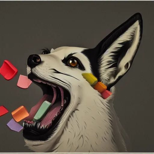 foxmask eating crayons up nose hyper hyper hyper hyper | Stable ...