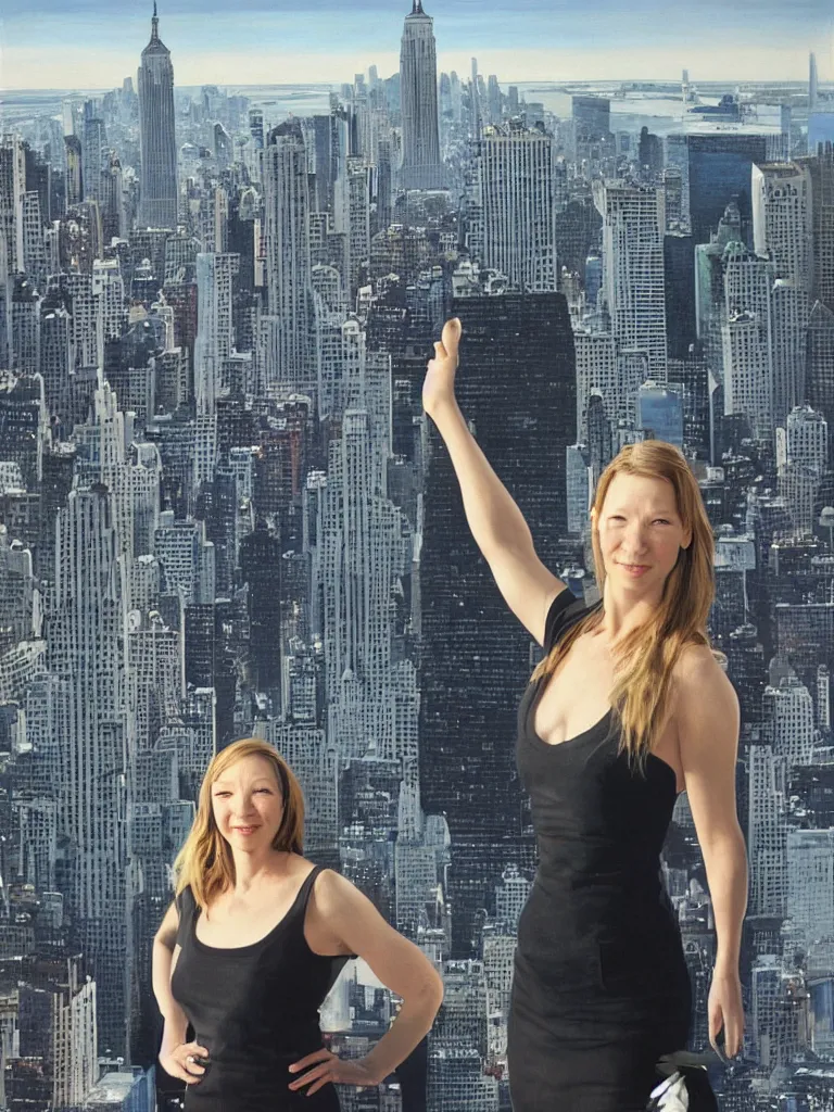 hyperrealist painting of anna torv as a giantess, | Stable Diffusion ...