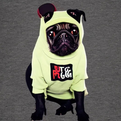pug wearing rapper clothes | Stable Diffusion | OpenArt