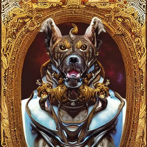 portrait of cerberus made with porcelain by Jeff | Stable Diffusion ...