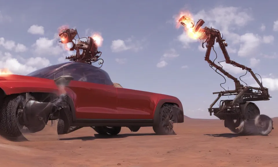 Realistic 3D render of Elon Musk standing on top of a | Stable ...