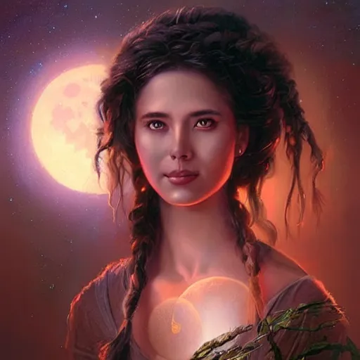 portrait of a lunar woman ( 3 5 ) from the moon in 2 0 | Stable ...