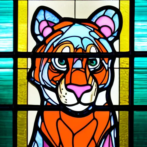 Stained-glass window of Tony the Tiger | Stable Diffusion | OpenArt