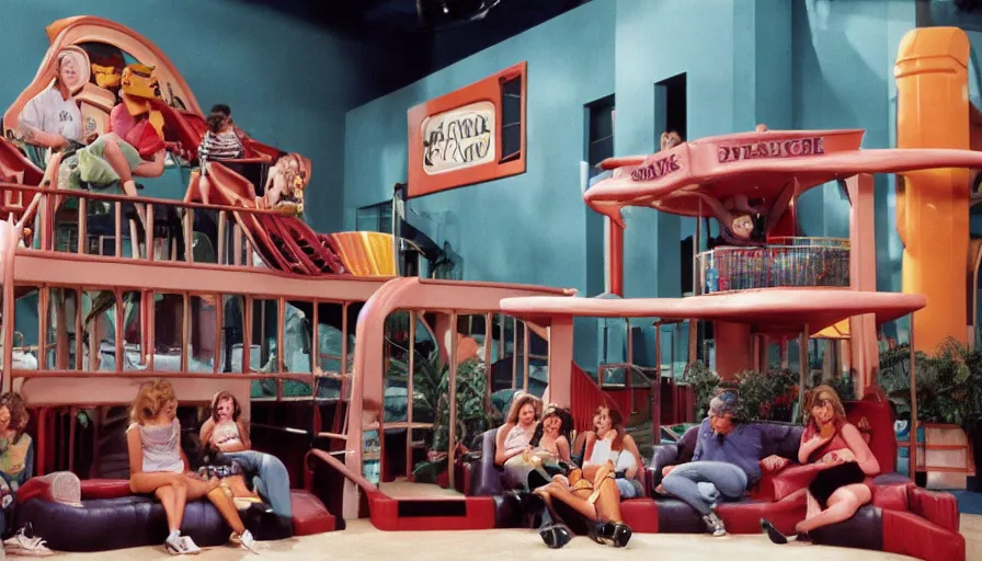 1990s photo of inside the Friends Show roller coaster | Stable ...