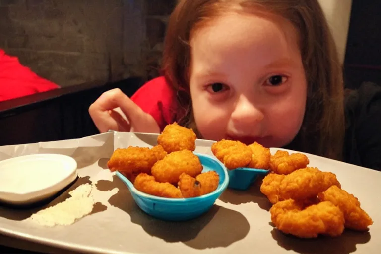 spirit shadow eating chicken nuggets | Stable Diffusion | OpenArt