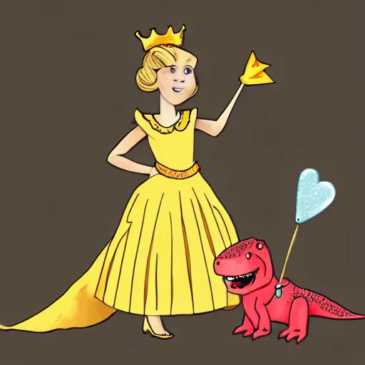 T-Rex-wearing-princess-bow illustration | Stable Diffusion | OpenArt