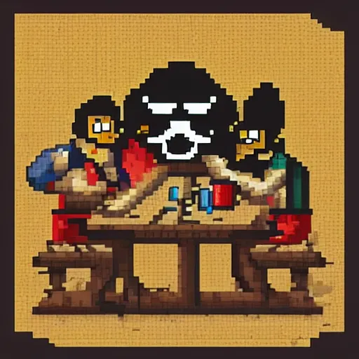 important pirates drinking grog in a tavern table | Stable Diffusion ...