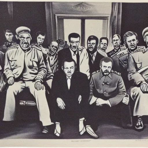 the cast of seinfeld and vladimir lenin in an original | Stable ...