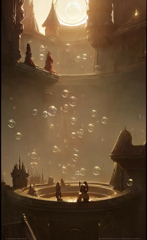 bubble castle gorgeous lighting by weta studio | Stable Diffusion