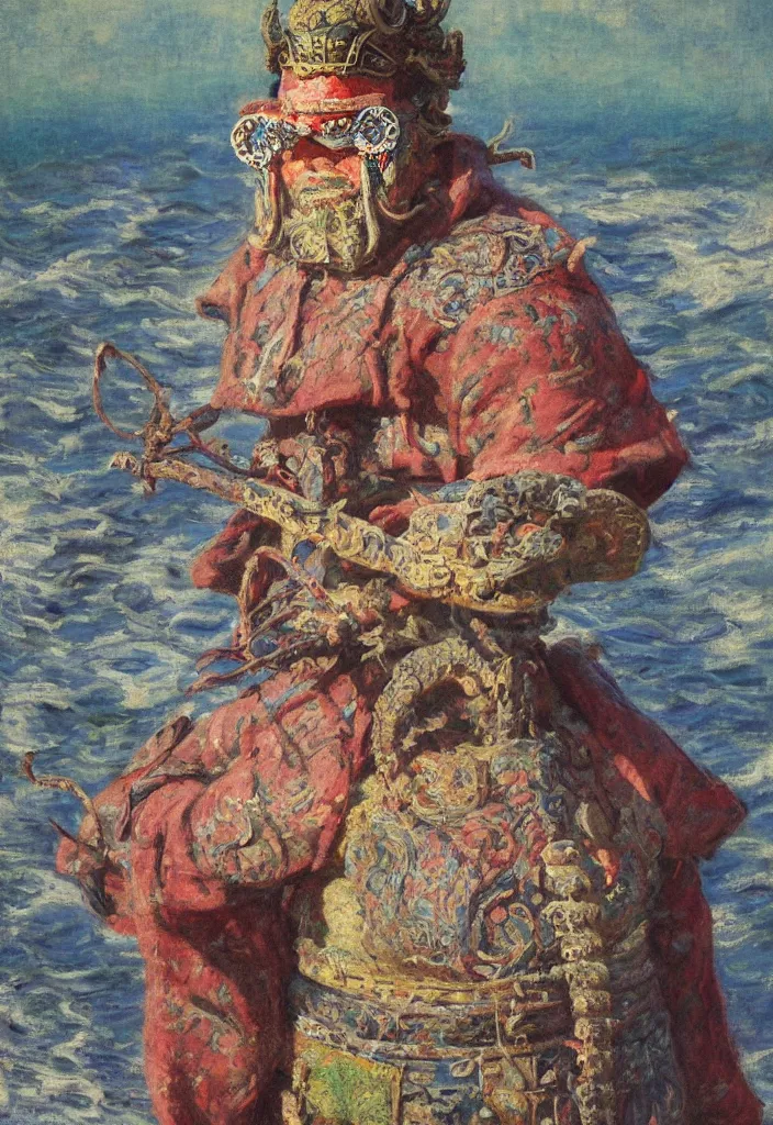 a magical fantastic samurai with a octopus mask by | Stable Diffusion ...