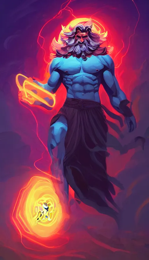 zeus the greek!! god of thunder!!! in flight wild rift | Stable ...