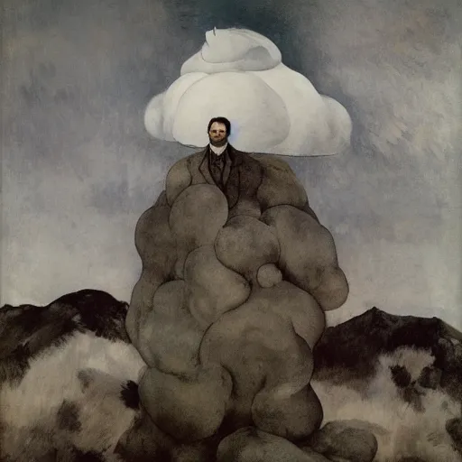 Portrait Portrait of the Nimbus Cloud King emerging | Stable Diffusion ...