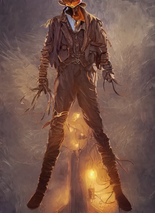 powerful male scarecrow, willem dafoe as scarecrow, | Stable Diffusion ...