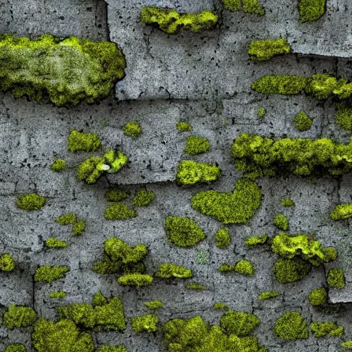 texture art of a grey mossy post-apocalyptic wall | Stable Diffusion