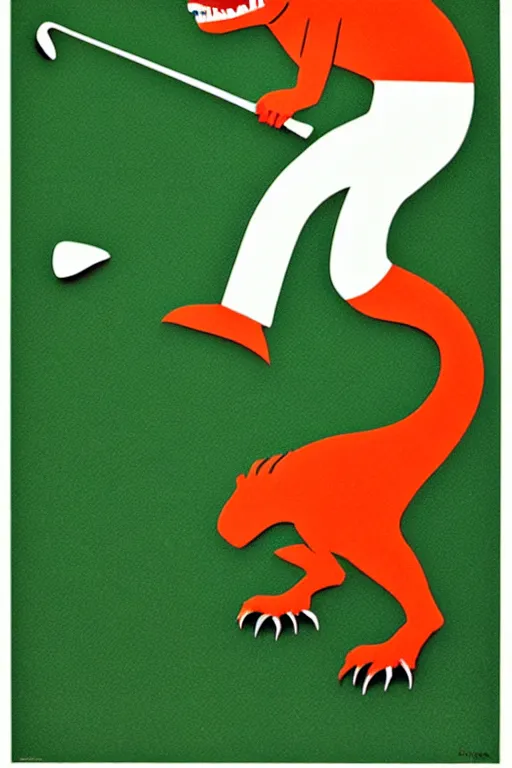 t - rex playing golf poster | Stable Diffusion | OpenArt