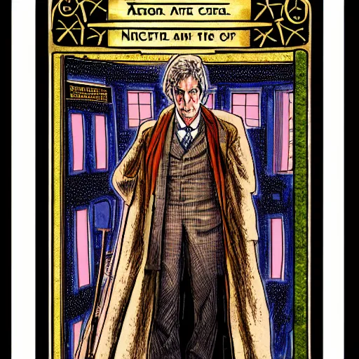 tarot card of doctor who, highly detailed, intricate, | Stable ...