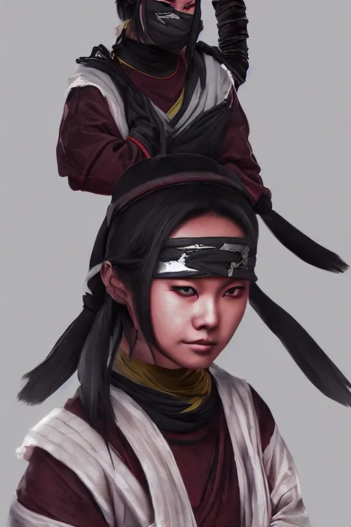 native japanese young woman dressed like shinobi | Stable Diffusion ...