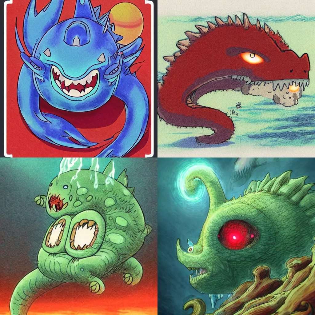 an angry Ohmu with red eyes by Ghibli studio | Stable Diffusion | OpenArt