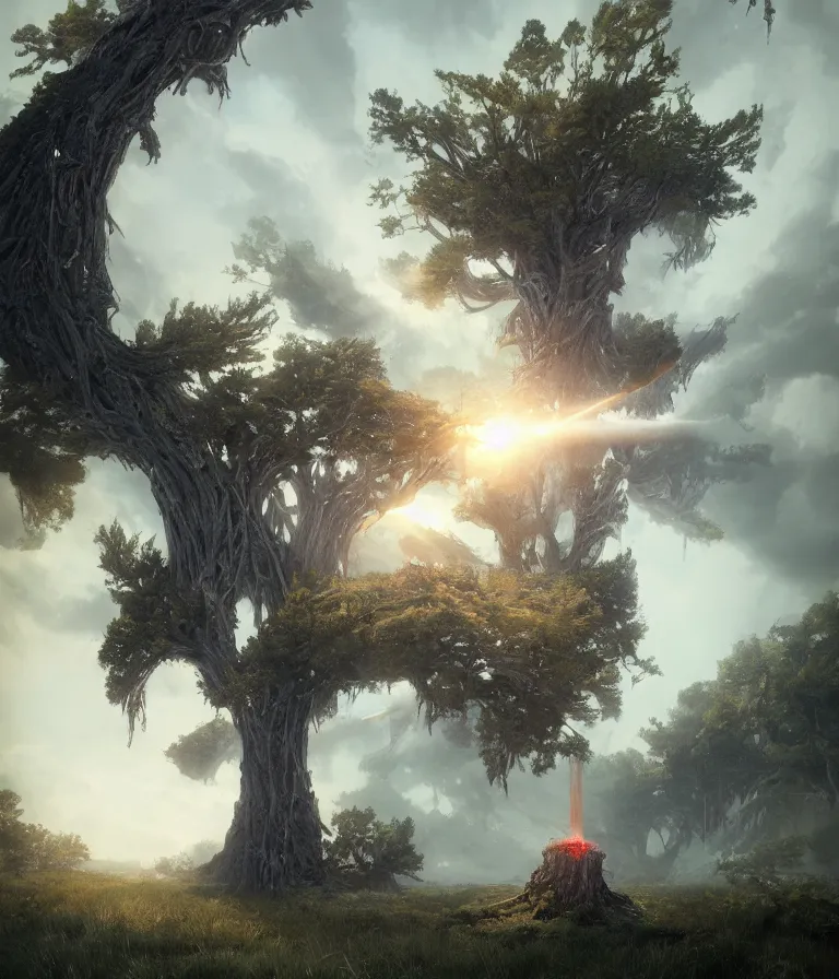 darkness tree, evil corruption, 8K, unreal engine, | Stable Diffusion ...