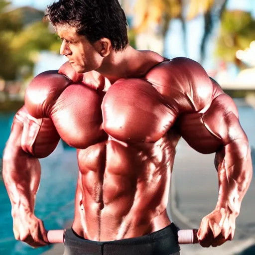 inflatable muscles | Stable Diffusion