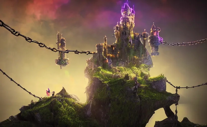 enchanted castle, hyper realistic cinematic view of | Stable Diffusion ...