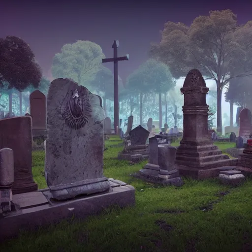 Graveyard for the Gods, 8K Detail Colorful, Awesome, | Stable Diffusion