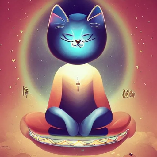 contented peaceful interdimensional cat!! bodhisattva, | Stable ...