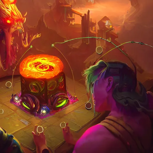 arcane-punk magic cube made of glass containing a baby | Stable ...