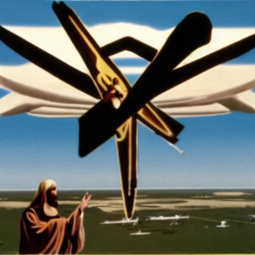 jesus intercepting aircraft alongside the us air force | Stable ...