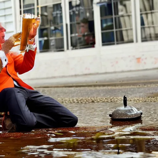 king willem alexander singing the national dutch | Stable Diffusion ...