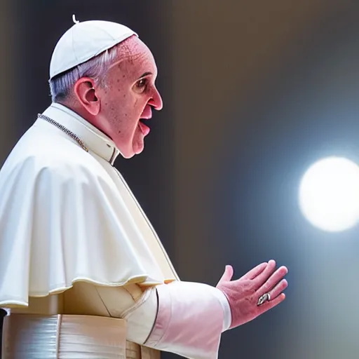 the pope beatboxing during fire show, Canon EOS 6D | Stable Diffusion ...