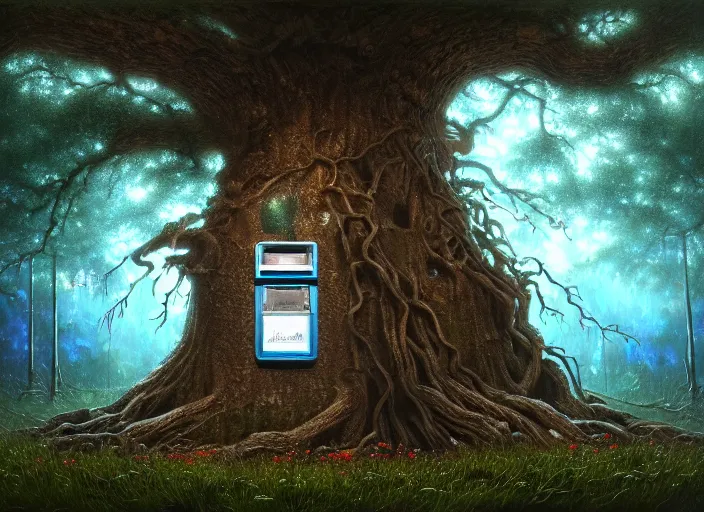 close up of a vending machine in an abandoned officie, | Stable ...