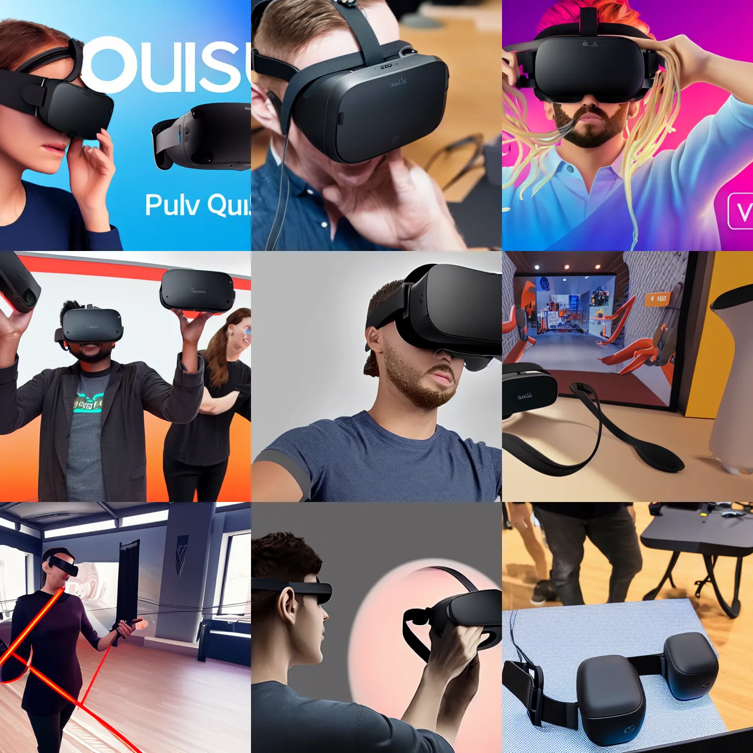 Oculus quest 2 made of spaghetti | Stable Diffusion | OpenArt