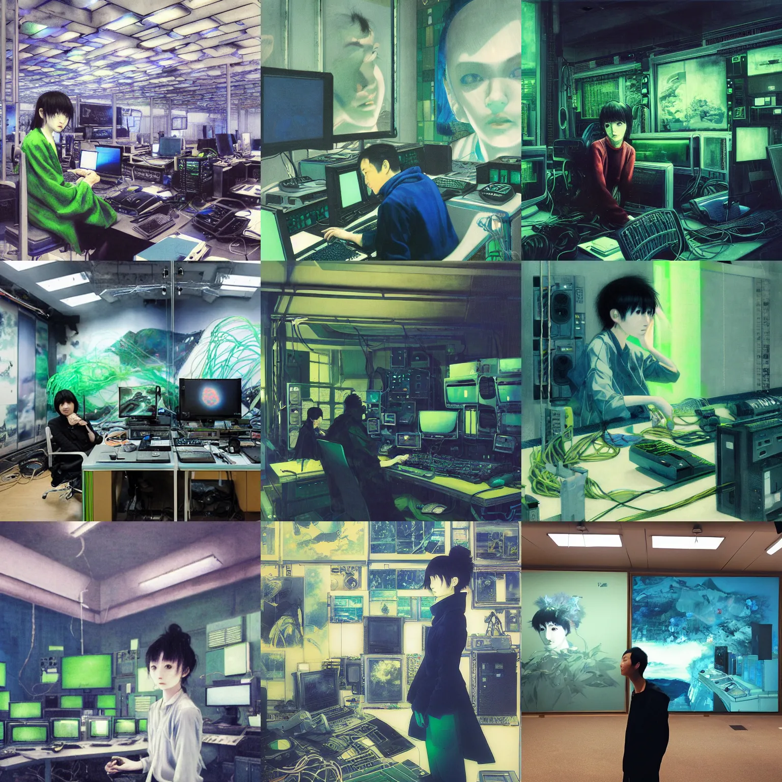 a wholesome animation key shot of goup of artists | Stable Diffusion ...