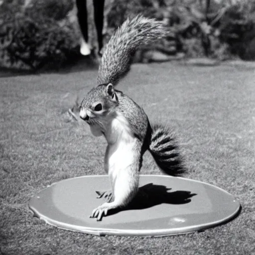 a 1 9 6 0 photo of a super kawai squirrel bouncing on | Stable ...