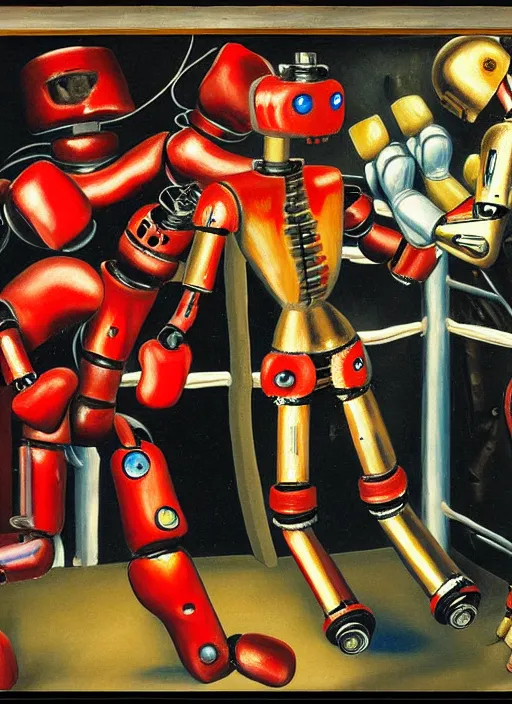 scene from robot boxing match, highly detailed, | Stable Diffusion | OpenArt