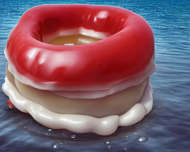 a massive jelly sculpture of a squashed funny and | Stable Diffusion ...