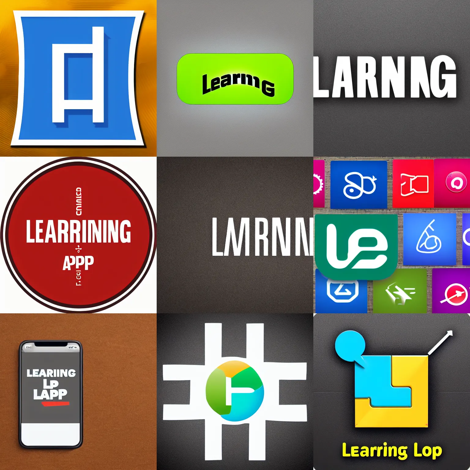 learning app logo, very big, simple, unforgettable, | Stable Diffusion ...