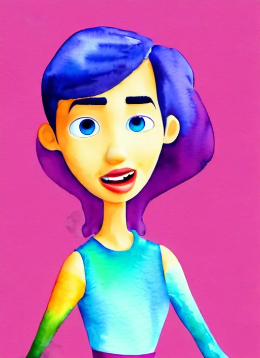 pixar character and sidekick, animated, beautiful | Stable Diffusion ...