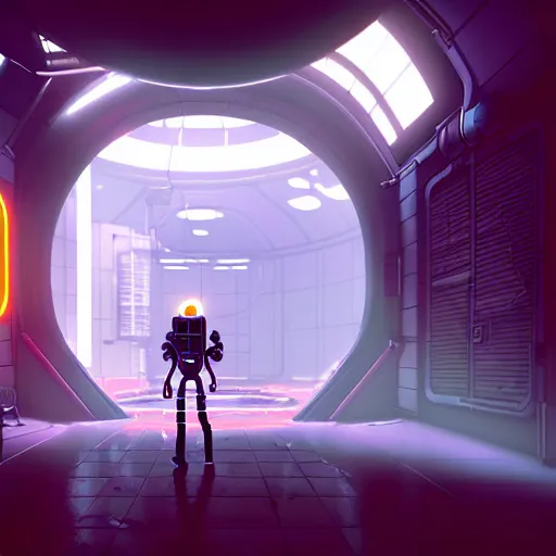 aperture science test chamber, big white tiles lining | Stable ...