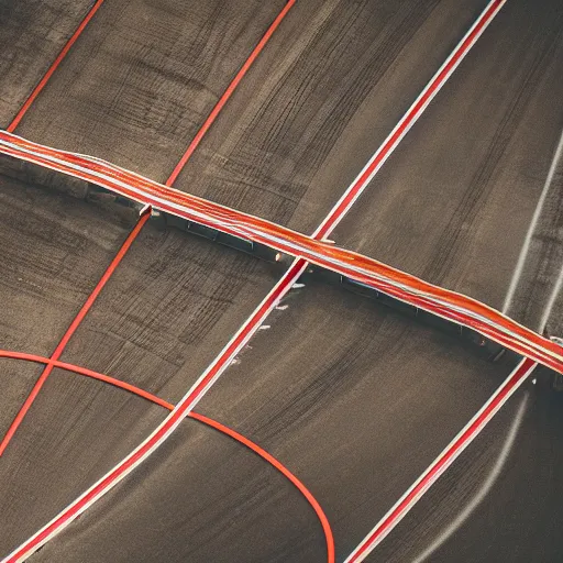A race track from above, depth of field, professional | Stable Diffusion