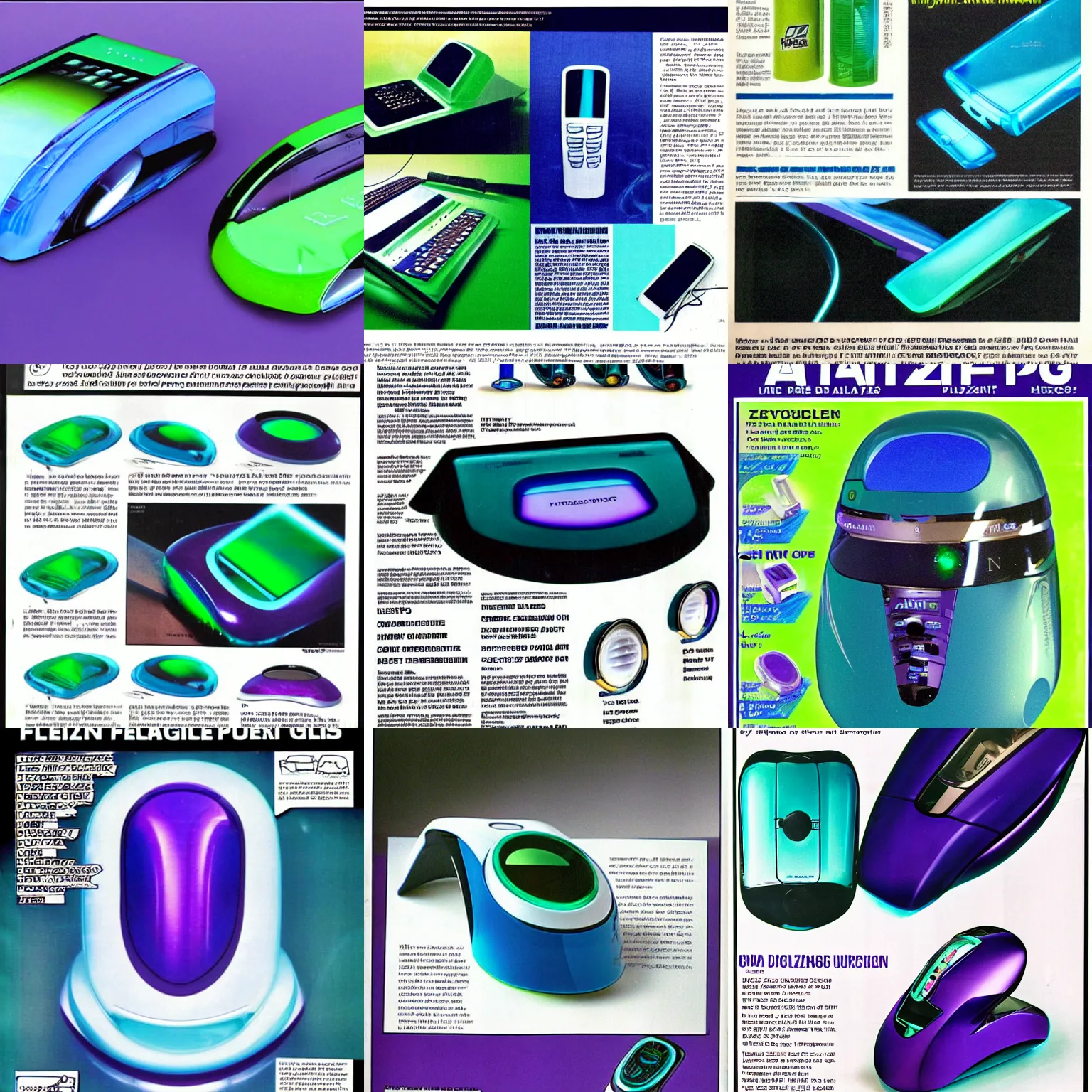 a magazine ad from 2003 for a futuristic translucent | Stable Diffusion ...